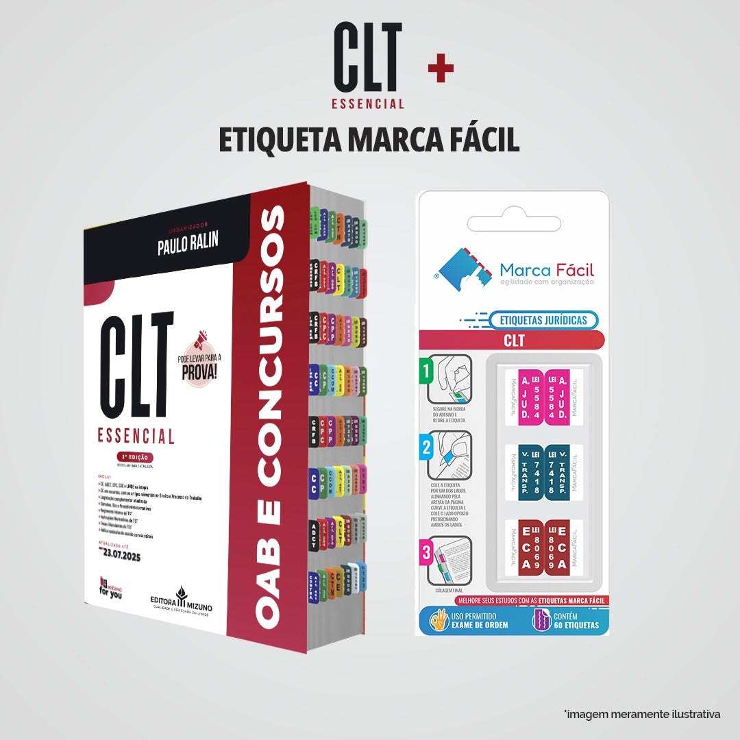 KIT CLT Essencial OAB + Etiqueta Marca Fácil | 2025