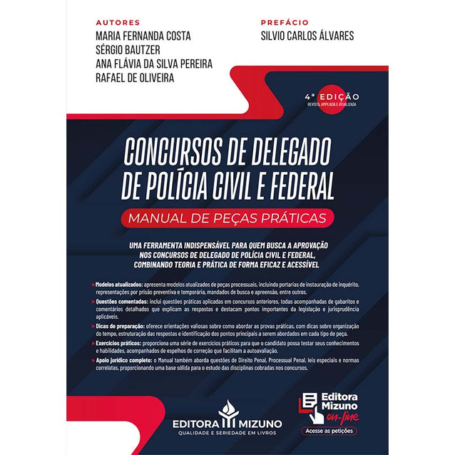 Livro Concursos de Delegado de Polícia Civil e Federal
