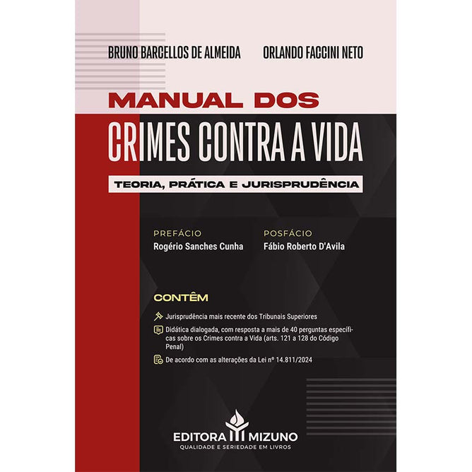 Livro Manual dos Crimes contra a Vida